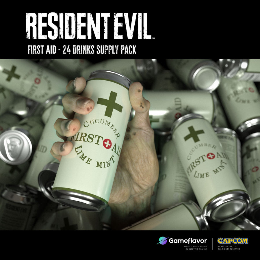 Resident Evil First Aid Drink Collector’s Box – GameFlavor US