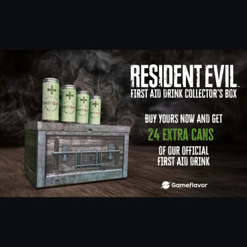 Resident Evil First Aid Drink Collector’s Box – GameFlavor US