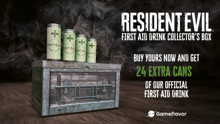 Resident Evil First Aid Drink - Limited Collector’s Box – GameFlavor